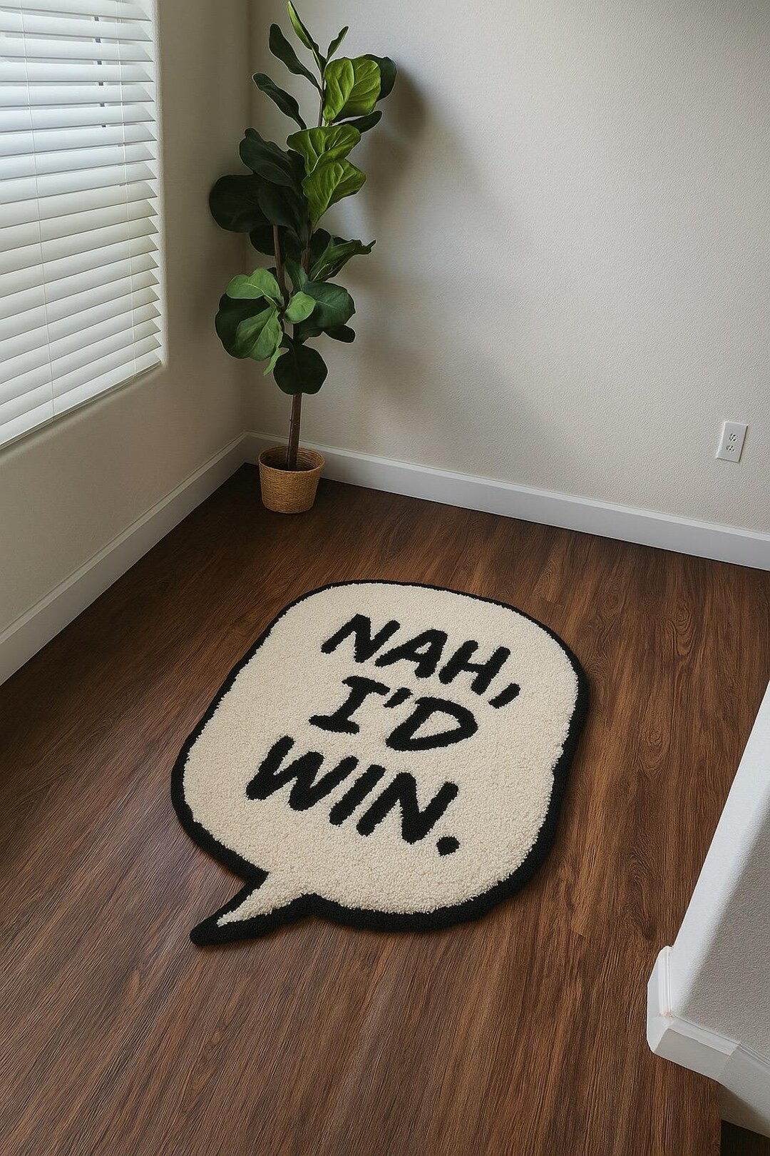 Nah, Ide Win Tufted Rug: Gojo Inspired Anime Decor Rug - Etsy