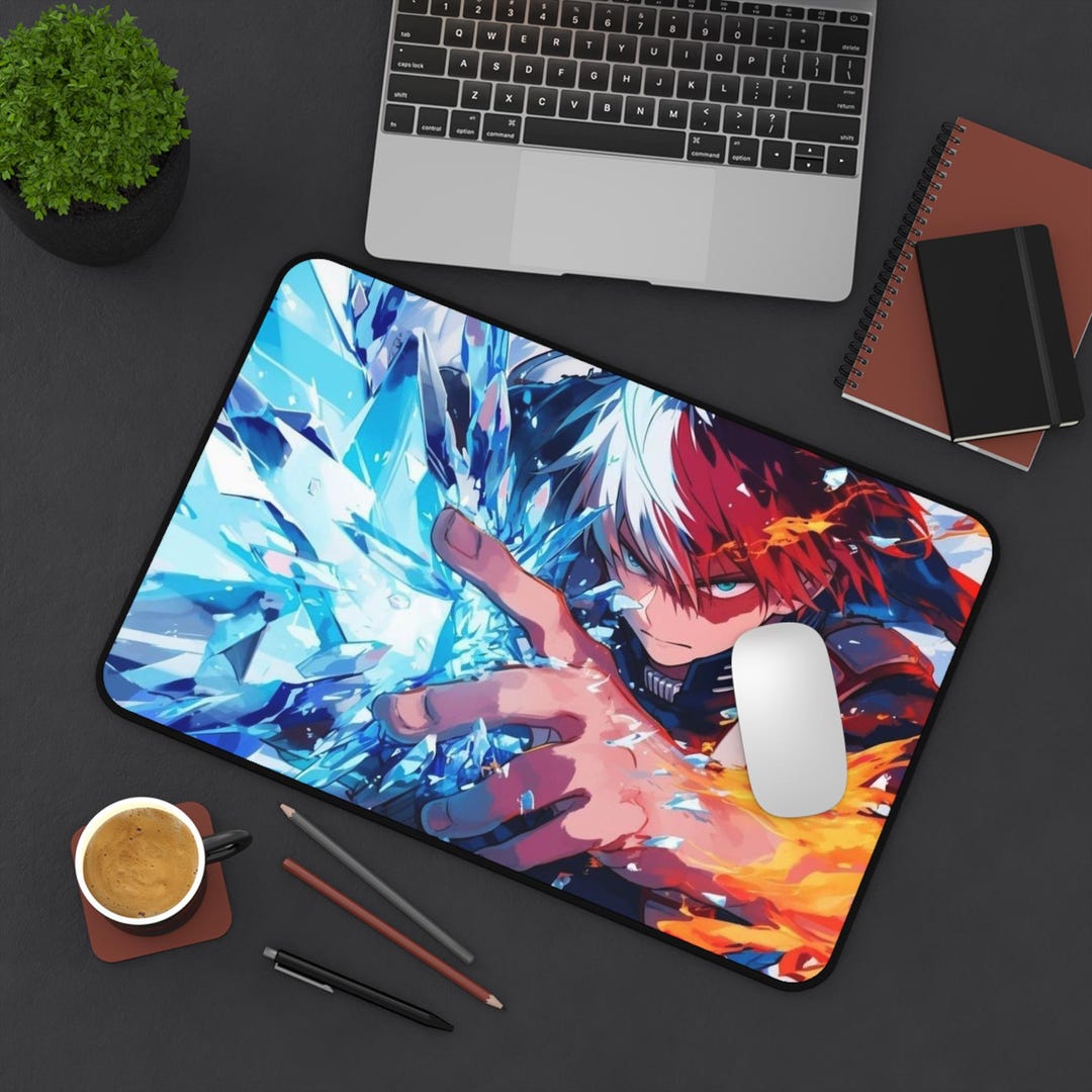 Shoto My Hero Academia Anime Mousepad, Gaming Mousepad, Large Desk Mat ...