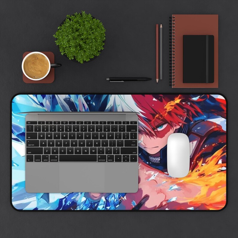Shoto My Hero Academia Anime Mousepad, Gaming Mousepad, Large Desk Mat ...