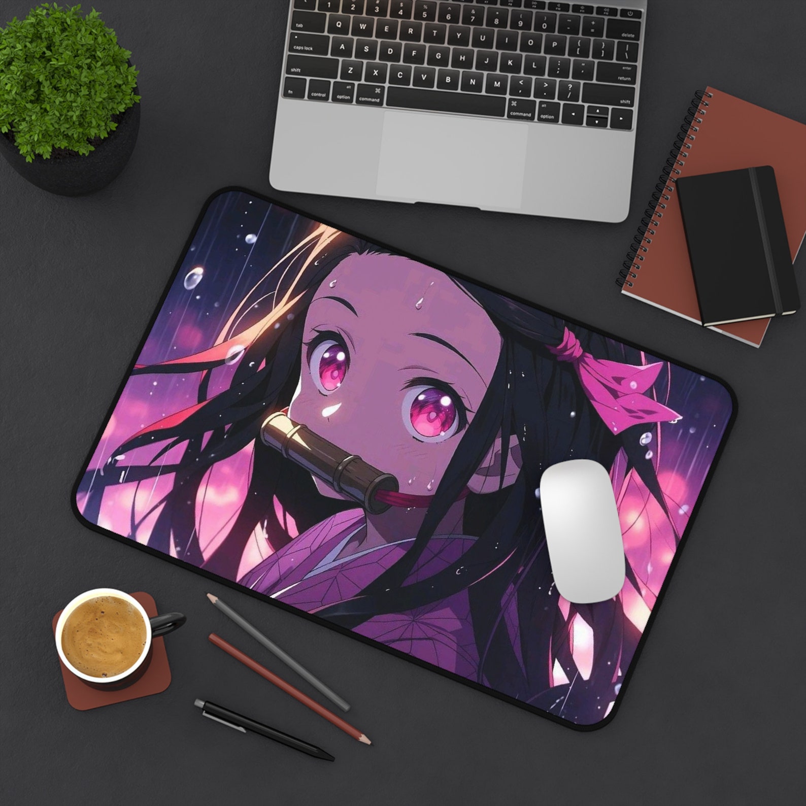 Nezuko Demon Slayer Mousepad, Gaming Mousepad, Large Desk Mat, Anime ...