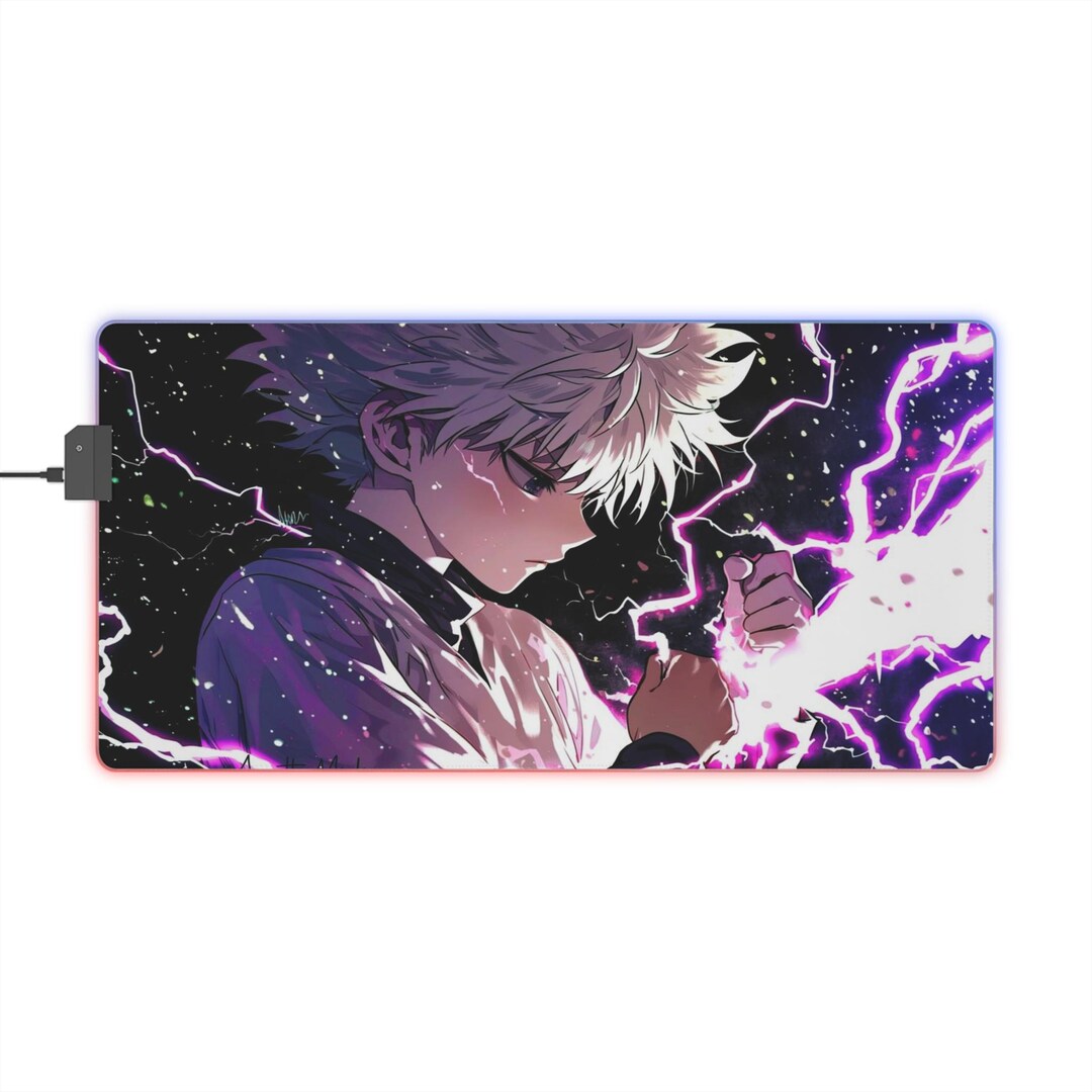 Killua LED Anime Gaming Mousepad, Gaming, Desk Mat, Anime Mouse Pad ...