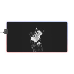LED Toji JJK Black Aesthetic Series Mousepad, Gaming, Desk Mat, Anime ...