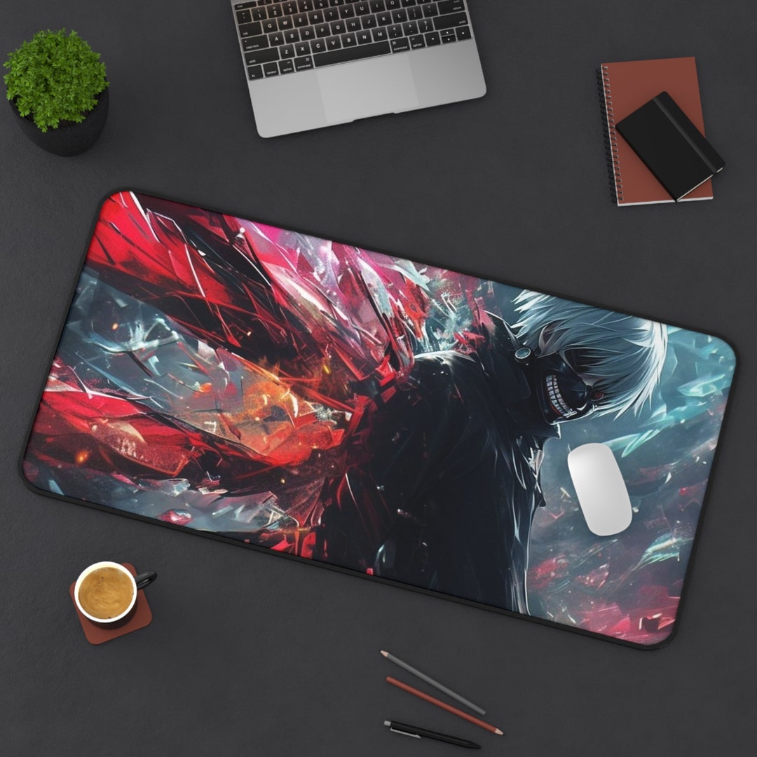 Kaneki Tokyo Ghoul Mousepad, Gaming Mousepad, Large Desk Mat, Anime ...