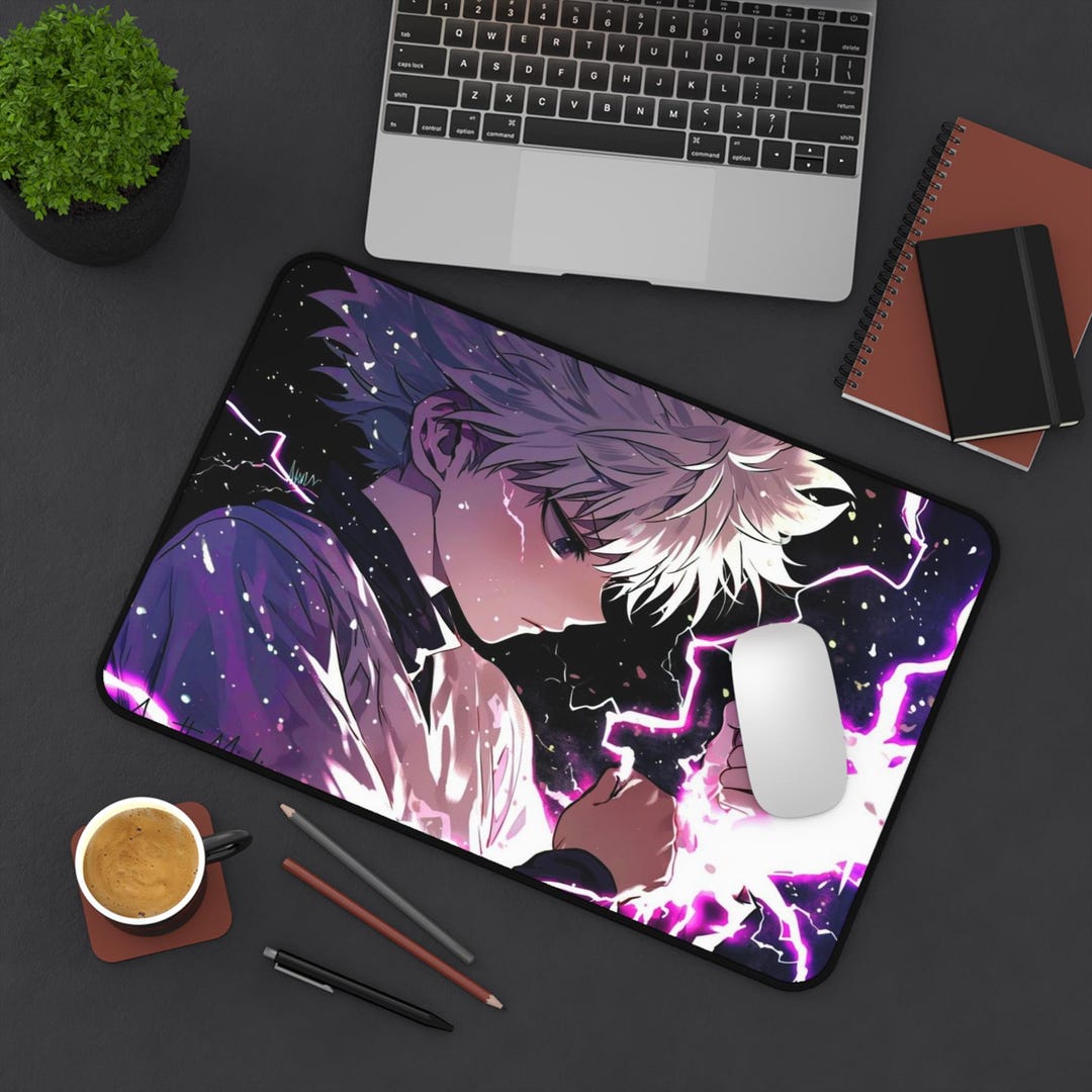 Killua Hunter X Hunter Anime Mousepad, Gaming Mousepad, Large Desk Mat ...