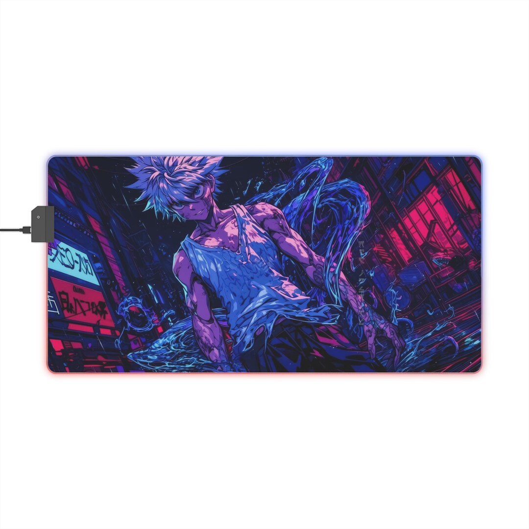 Killua LED Anime Gaming Mousepad, Gaming, Desk Mat, Anime Mouse Pad ...