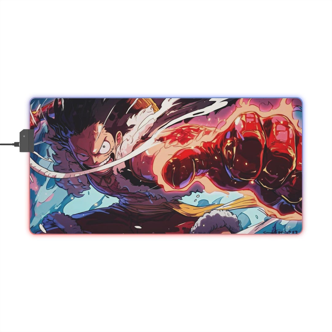 One Peak Luffy LED Anime Gaming Mousepad, Gaming, Desk Mat, Anime Mouse ...