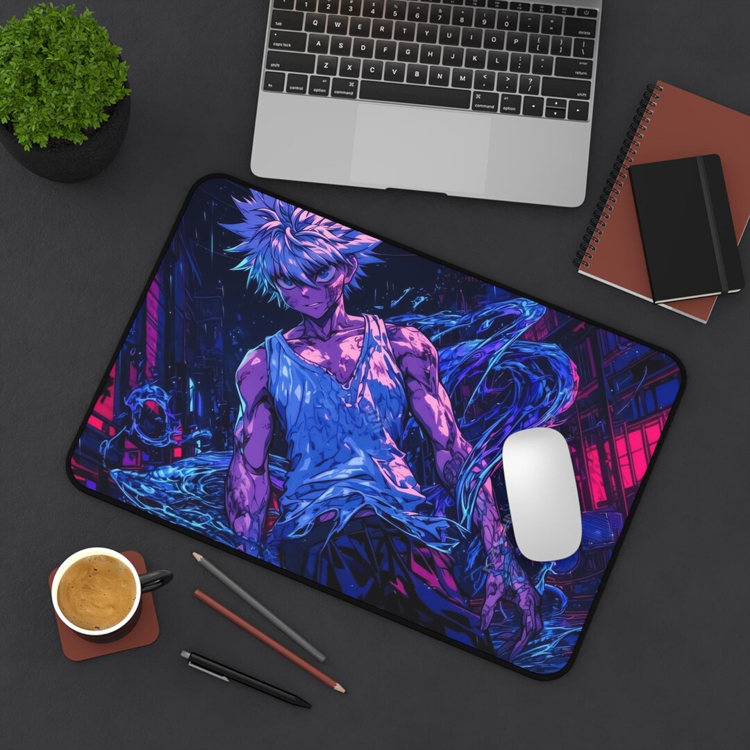 Killua Hunter X Hunter Anime Mousepad, Gaming Mousepad, Large Desk Mat ...