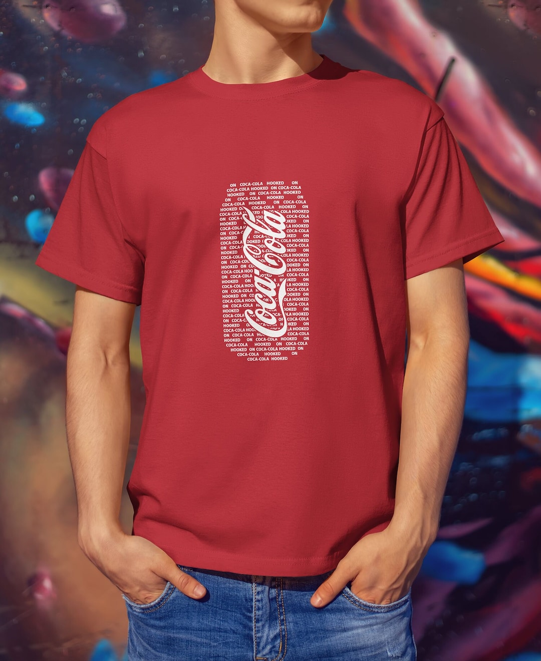 Coca Cola T-shirt, Hooked on Coca Cola Shirt, Unisex Tee, Coke Lover ...