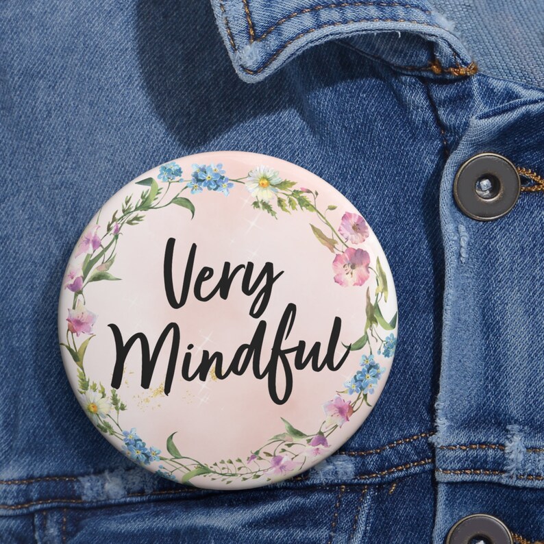 Very Demure Very Mindful Custom Pin Button, Tiktok Viral Gift, Cutesy ...