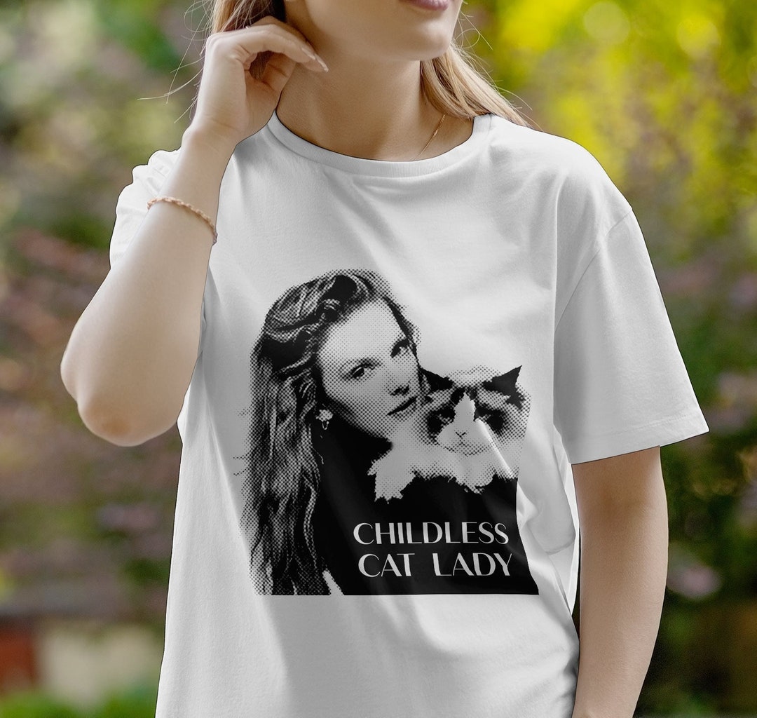 Taylor Swift Inspired Childless Cat Lady T-shirt, Funny Cat Lover Shirt ...