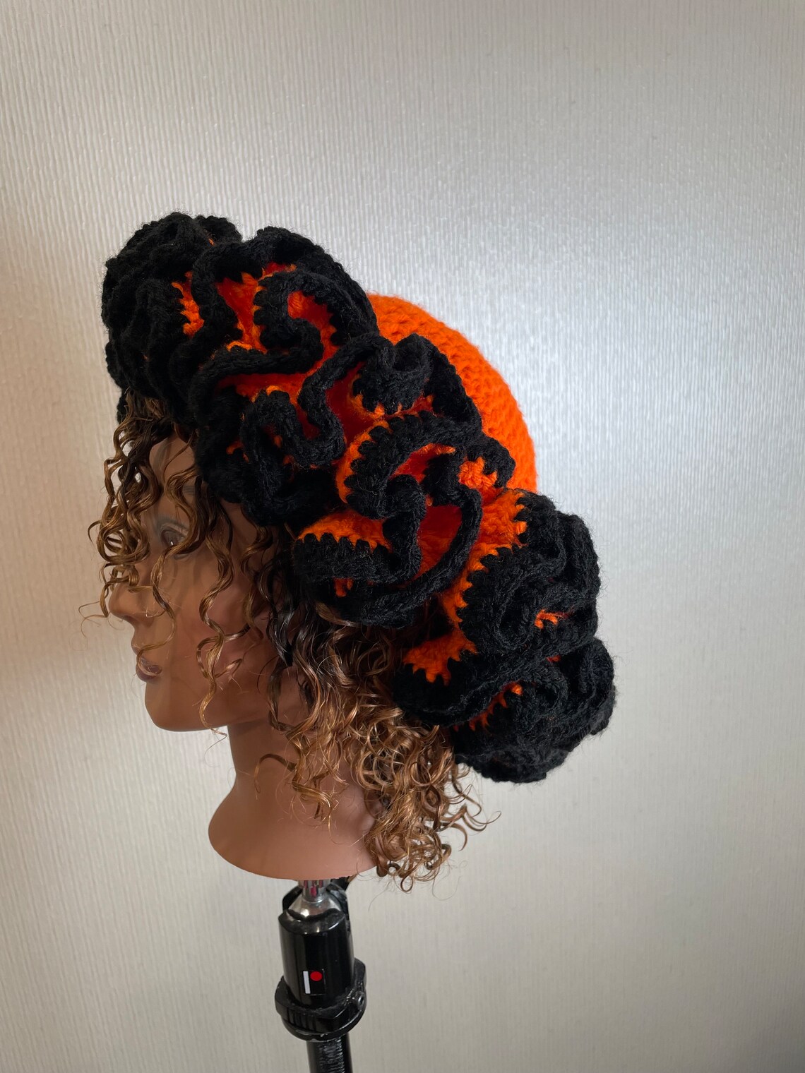 Fall Crochet Ruffle Hat - Etsy