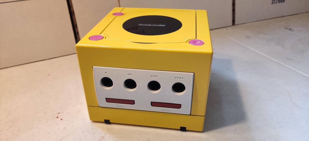 Nintendo Gamecube Yellow, White, and Hot Pink authentic Item Hand ...