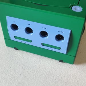 Nintendo Gamecube Forest Green and Light Blue authentic Item Hand ...