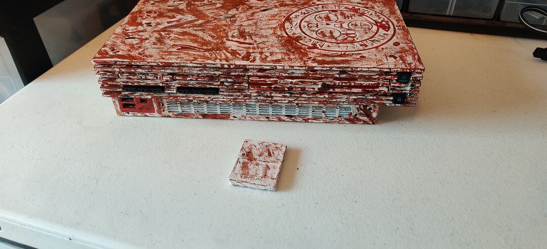 PS2 Playstation 2 Console Horror Theme authentic Item Hand Painted - Etsy