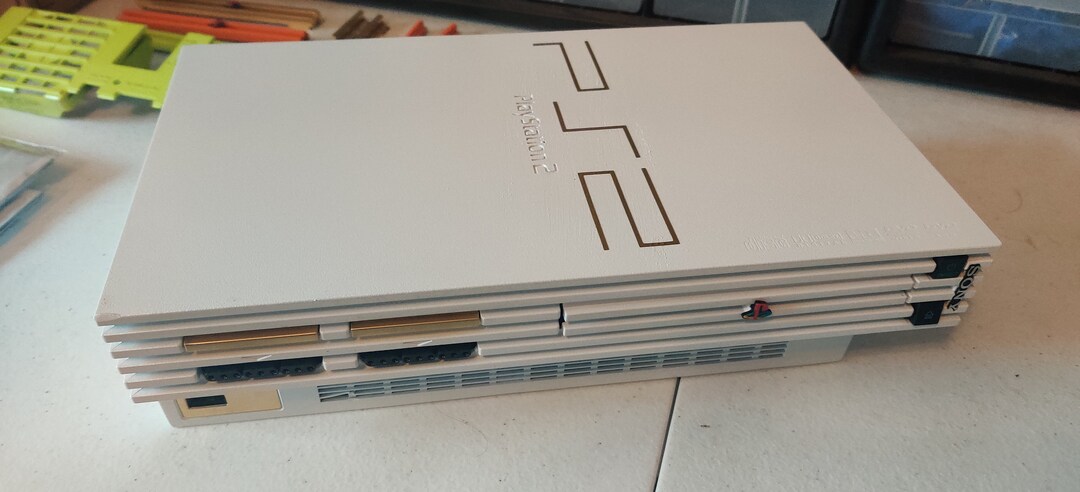 PS2 Playstation 2 Console White and Gold authentic Item Hand Painted - Etsy