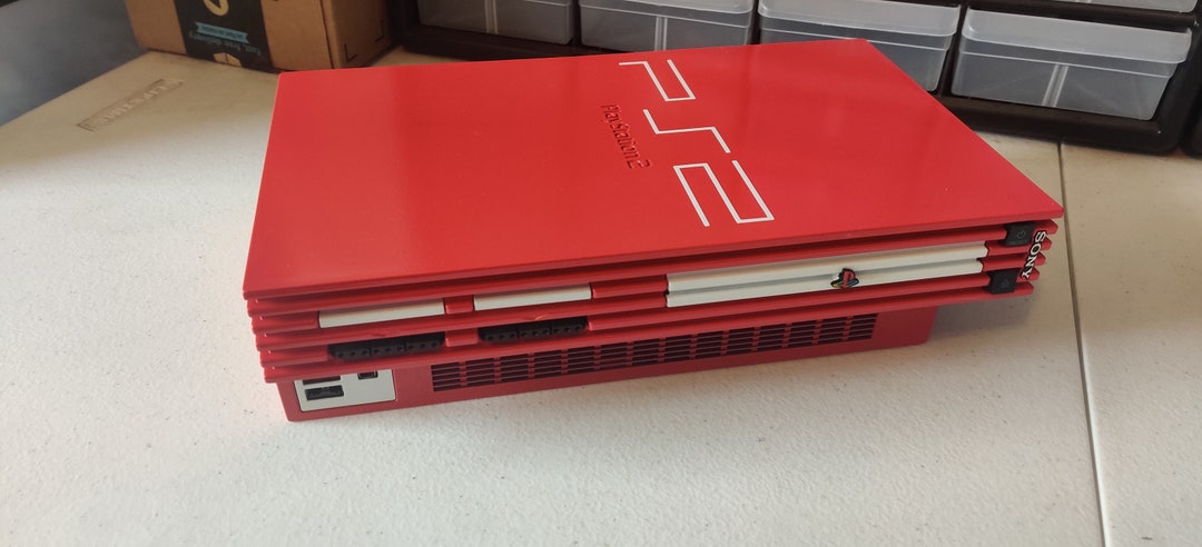PS2 Playstation 2 Console Redand White authentic Item Hand Painted - Etsy