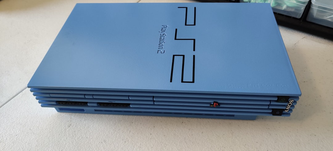 PS2 Playstation 2 Console Light Blue authentic Item Hand Painted - Etsy