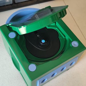 Nintendo Gamecube Forest Green and Light Blue authentic Item Hand ...