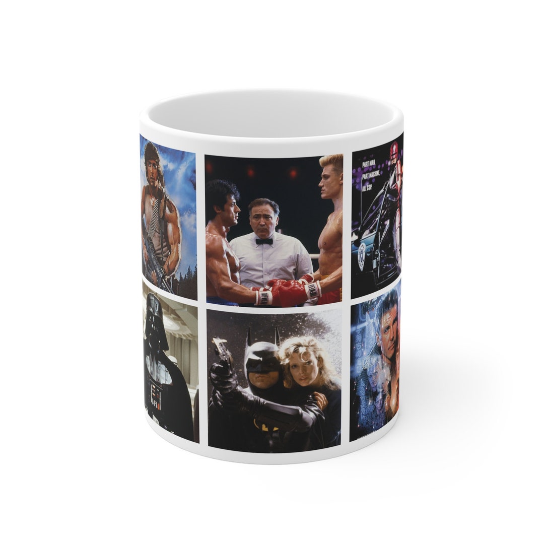 1980s Action Film Icons Mug the Perfect Gift for a 1980s Action Film ...