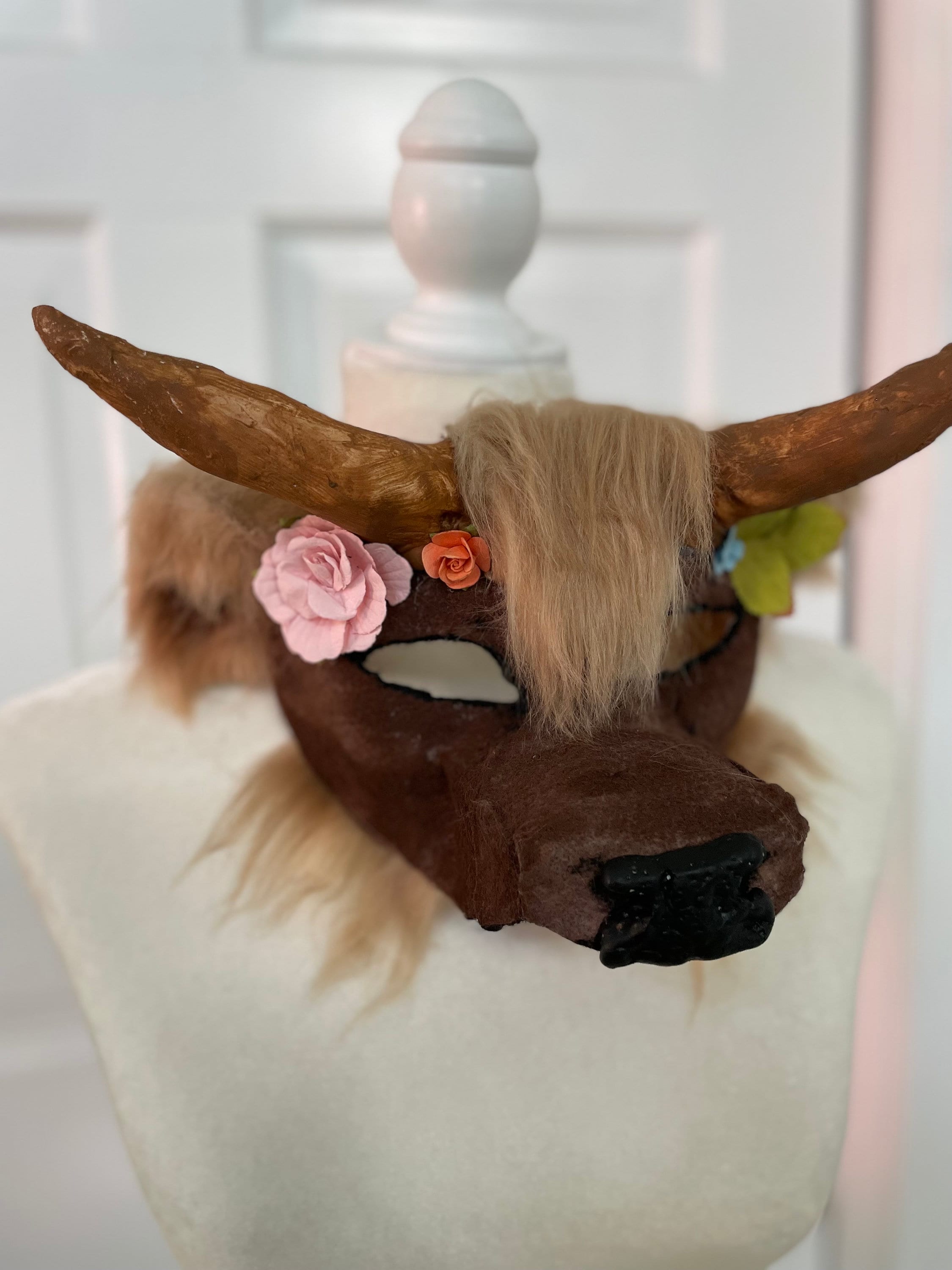 Highland Cow Therian Mask - Etsy