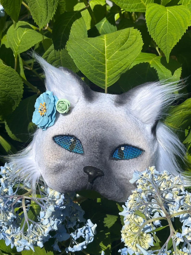 Custom Realistic Cat Mask – Felted Feline Therian Mask !!DM BEFORE ...