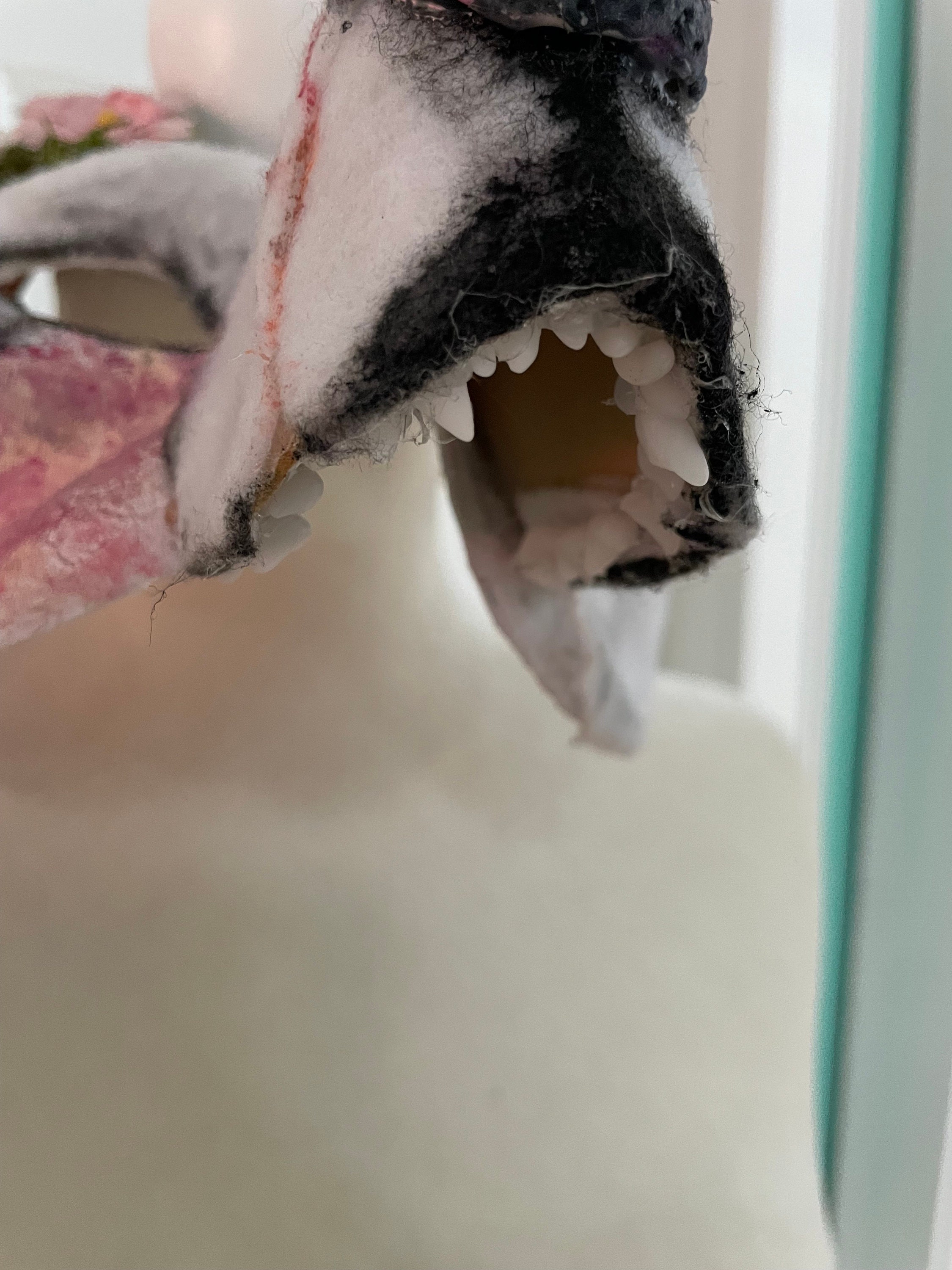 Therian Felted White Dog Mask - Etsy
