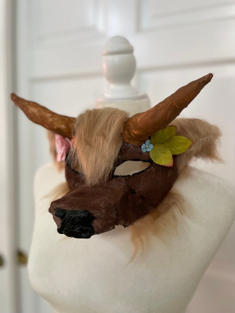 Highland Cow Therian Mask - Etsy