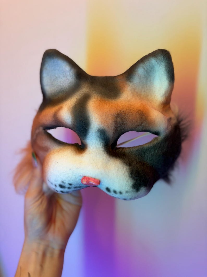 Custom Realistic Cat Mask – Felted Feline Therian Mask !!DM BEFORE ...