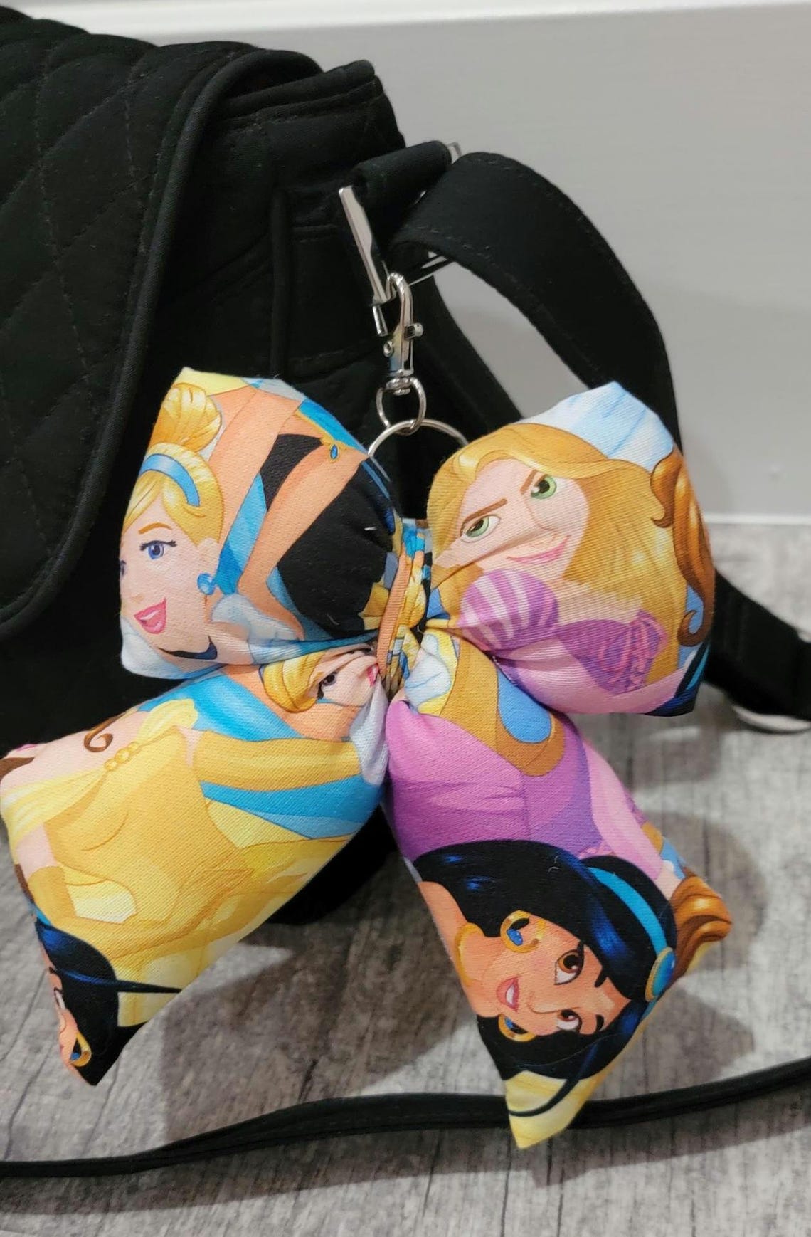Princess Puff Bow Keychain - Etsy