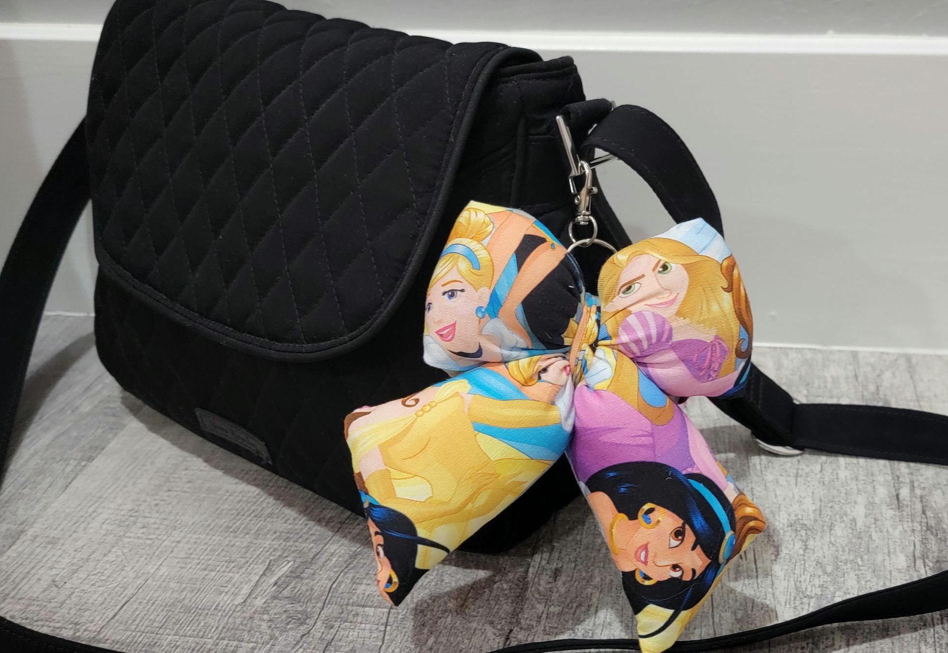 Princess Puff Bow Keychain - Etsy