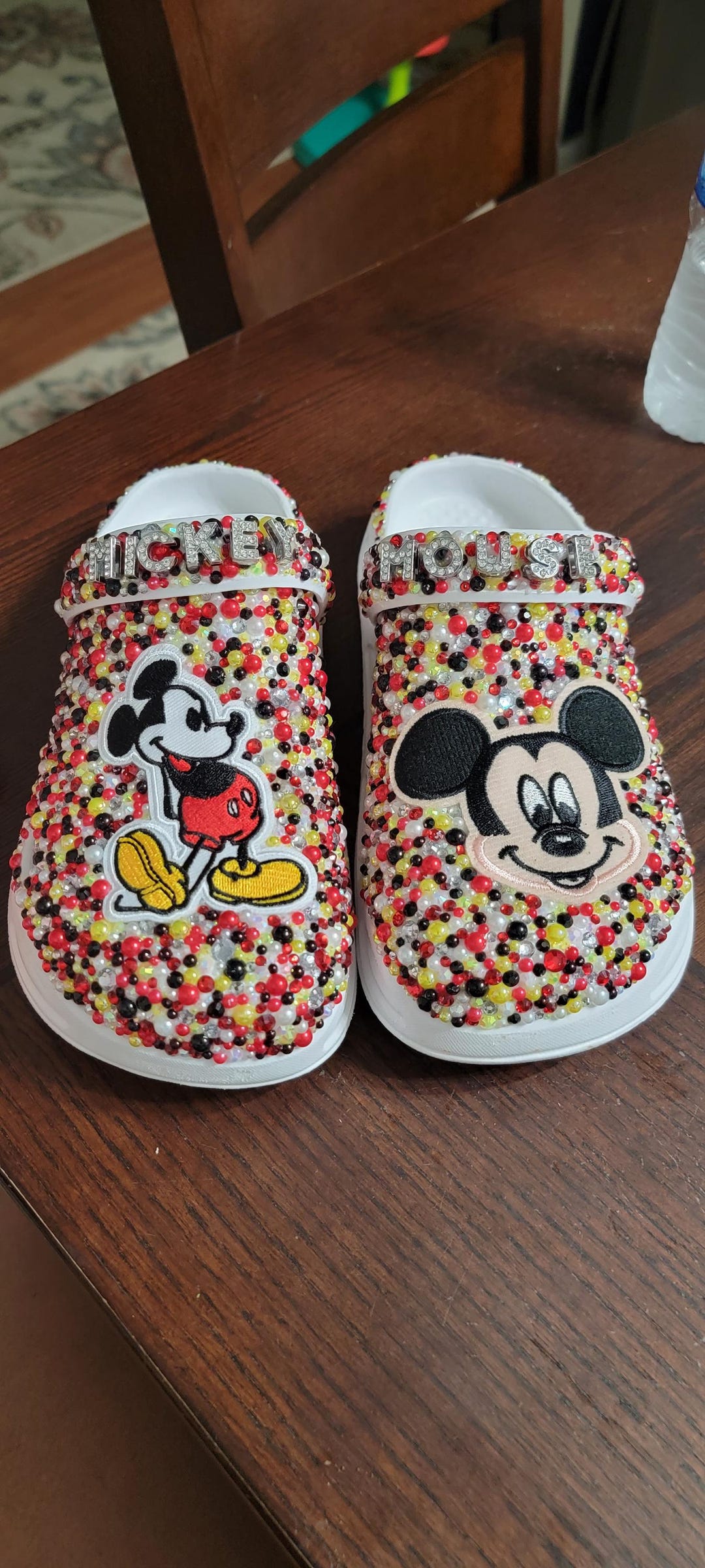 Blinged Clogs/off Brand Crocs Mickey Mouse - Etsy
