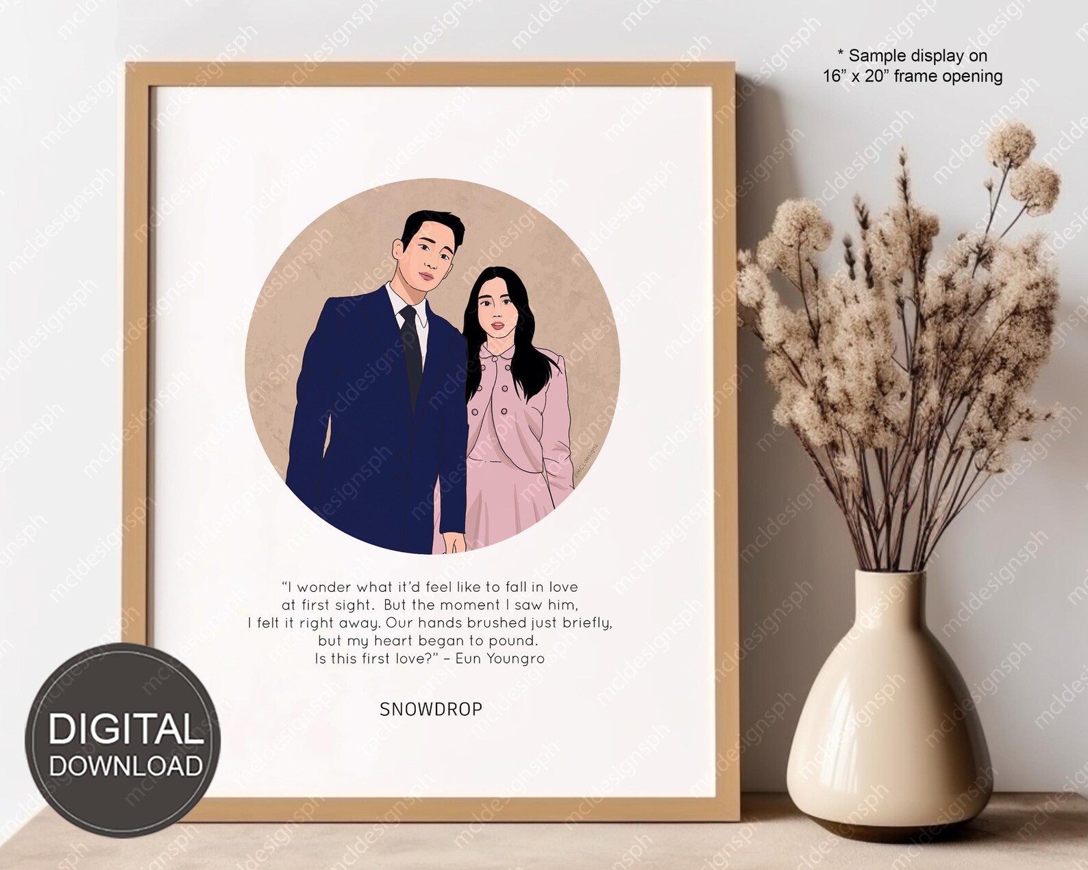 Snowdrop Poster, K-drama Wall Art, Snowdrop Fan Art, Kdrama Quotes ...