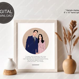 Snowdrop Poster, K-drama Wall Art, Snowdrop Fan Art, Kdrama Quotes ...