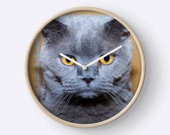 Blue Wall Clock | Etsy