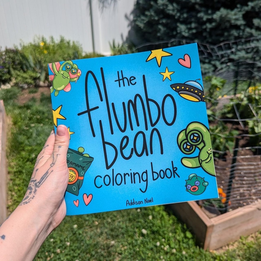 Flumbo Bean Coloring Book - Etsy