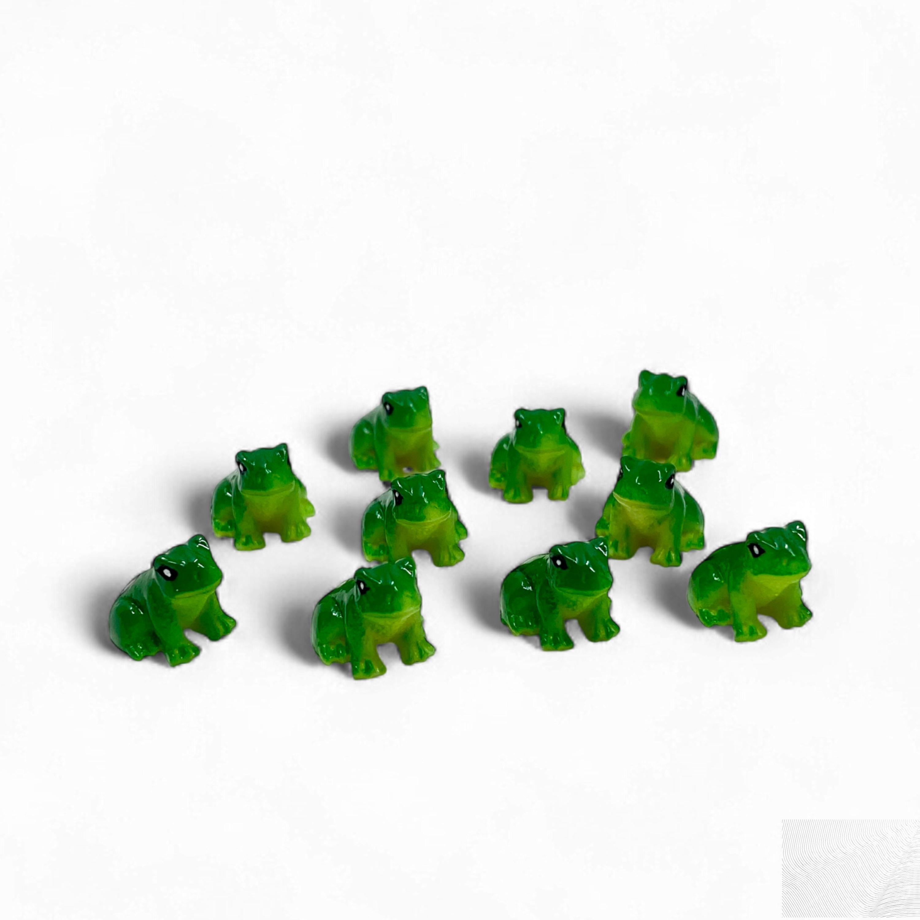 Mini Frog Figurines – Cute Fairy Garden & Plant Buddy Decorations, Tiny ...