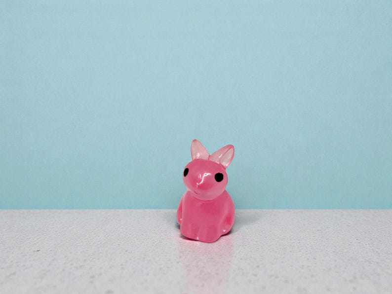 Mini Resin Rabbit Plant Buddies – Cute Fairy Garden Decor, Tiny Bunny ...