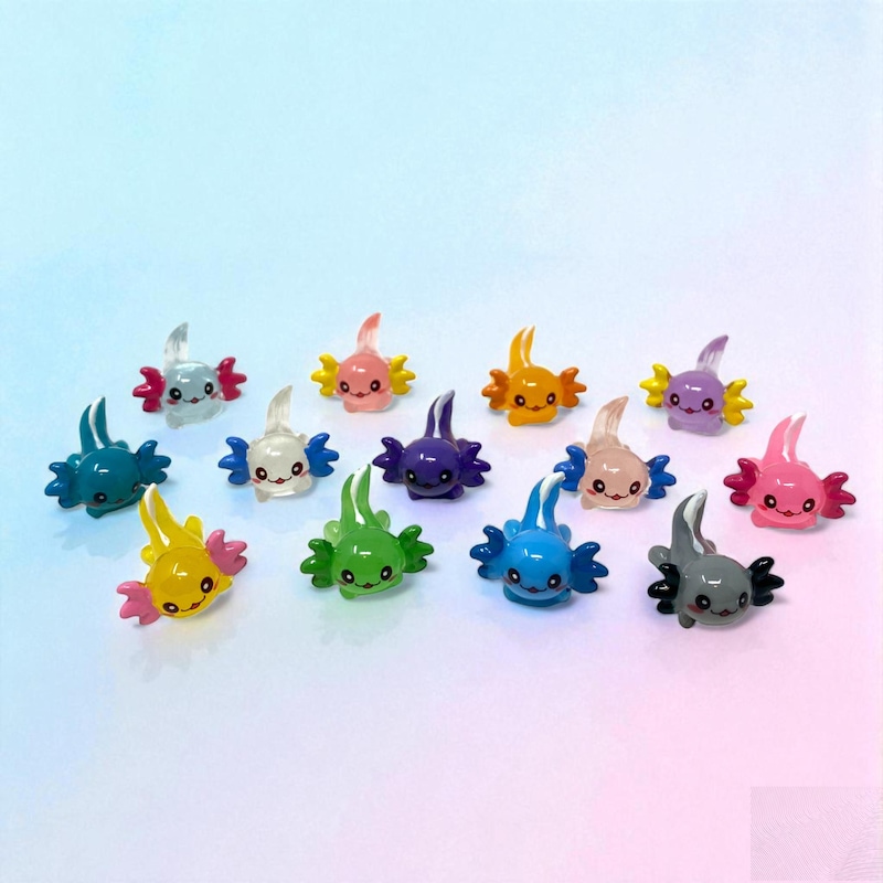 Miniature Axolotl Figure - Etsy