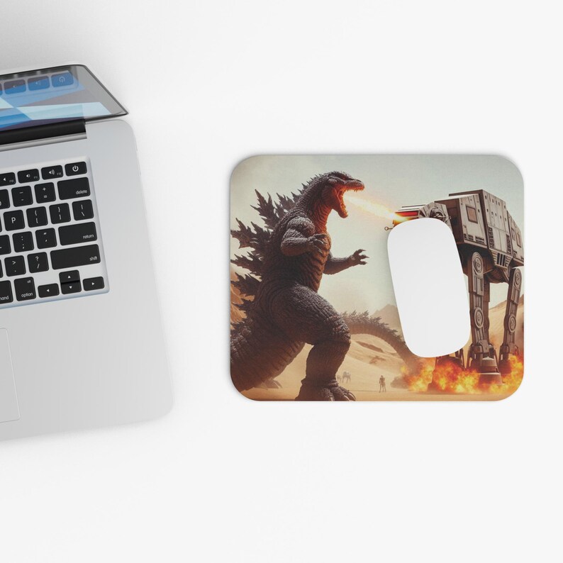 Godzilla Vs Star Wars Mouse Pad, Sci-fi Movie Gaming Desk Mat, Geeky ...