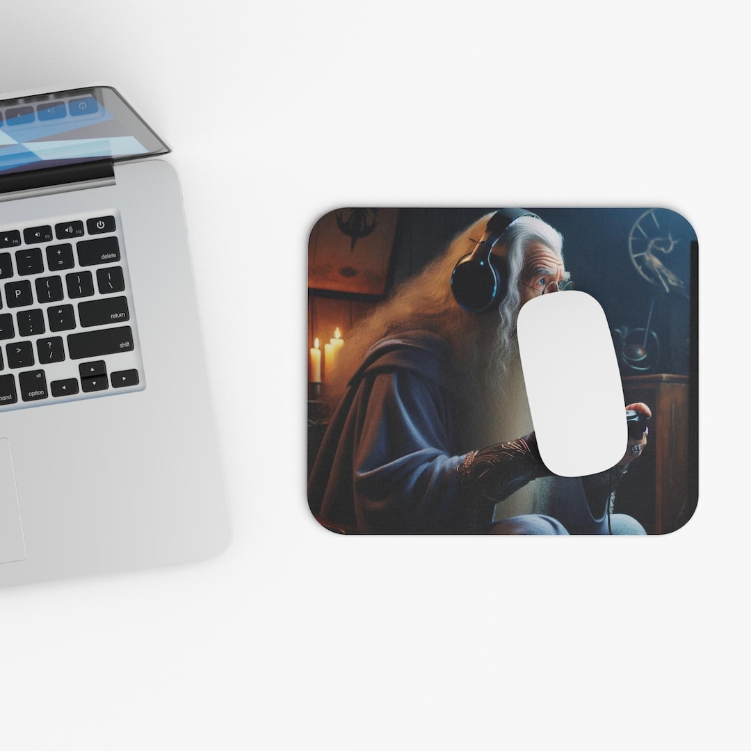 Gandalf Video Gamer Mouse Pad, LOTR Gaming Desk Mat, Rectangle Hobbit ...