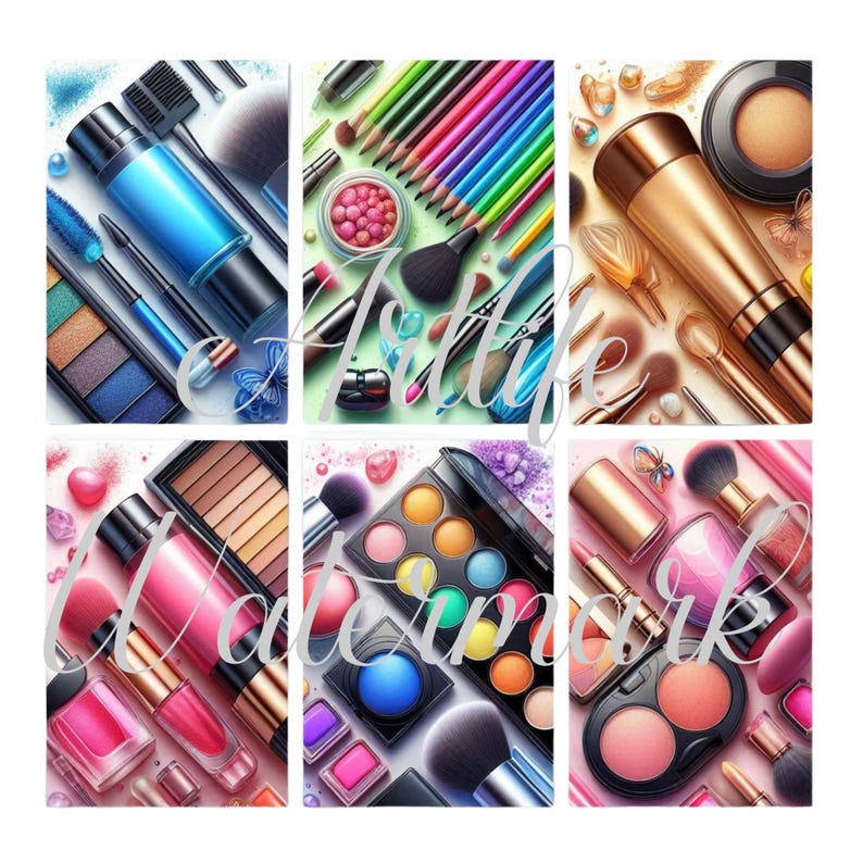 Make up - Clip Art - Set #3 - (10 PNG Files) -2000 X 2000px - Etsy