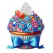 Blue Cupcakes Clip Art 8 Pngs 3000 X 3000 Px 02 - Etsy
