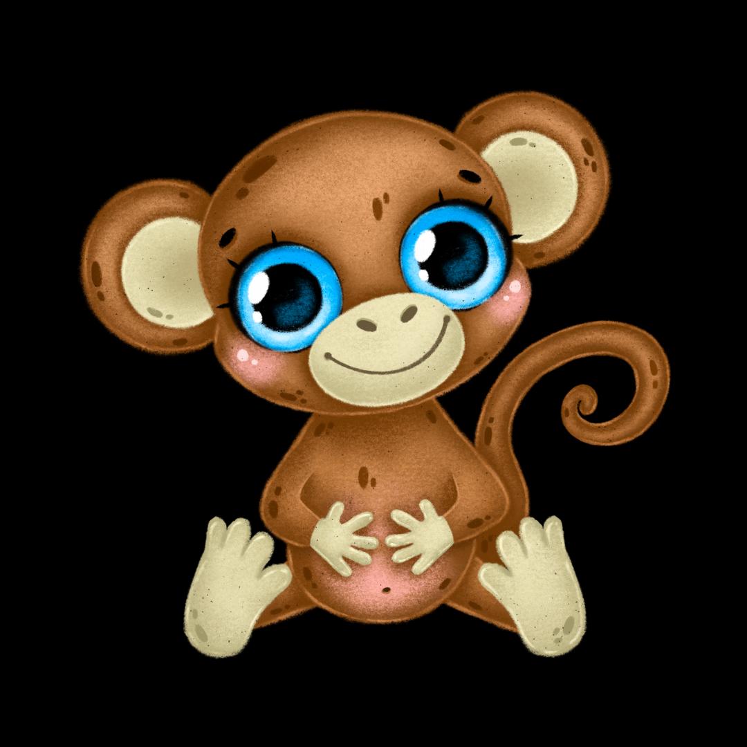 Cute Cartoon Animals Clip Art 14 PNG Files 2 - Etsy