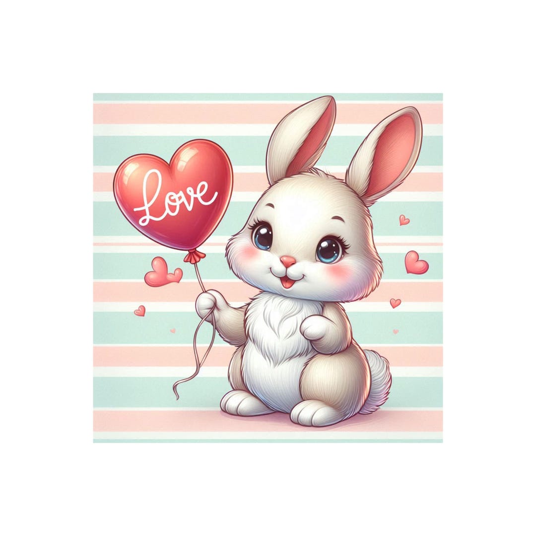 Cute Bunnies - Clip Art - 16 Pngs - 3000 X 3000 Px -12 - Etsy