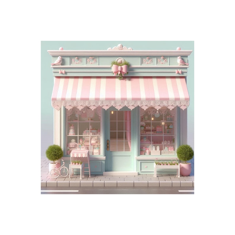 Cute Storefront - Clip Art - (10 PNG Files) - 3000 X 3000 Px - Etsy