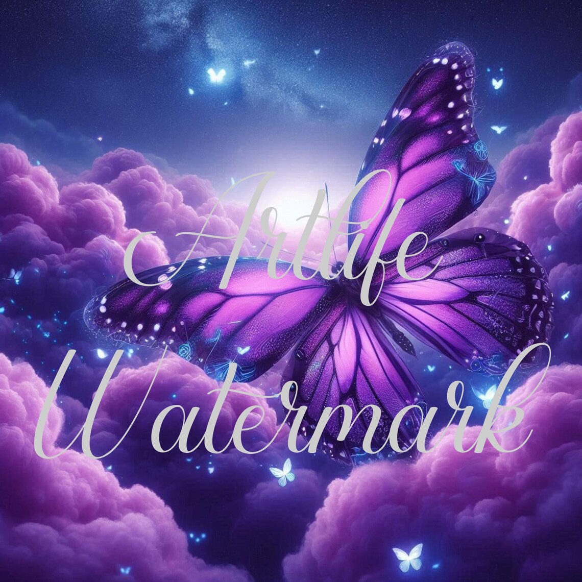 Pretty Purple Butterflies - Set #1 - Clip Art - 5 PNG Files - Etsy
