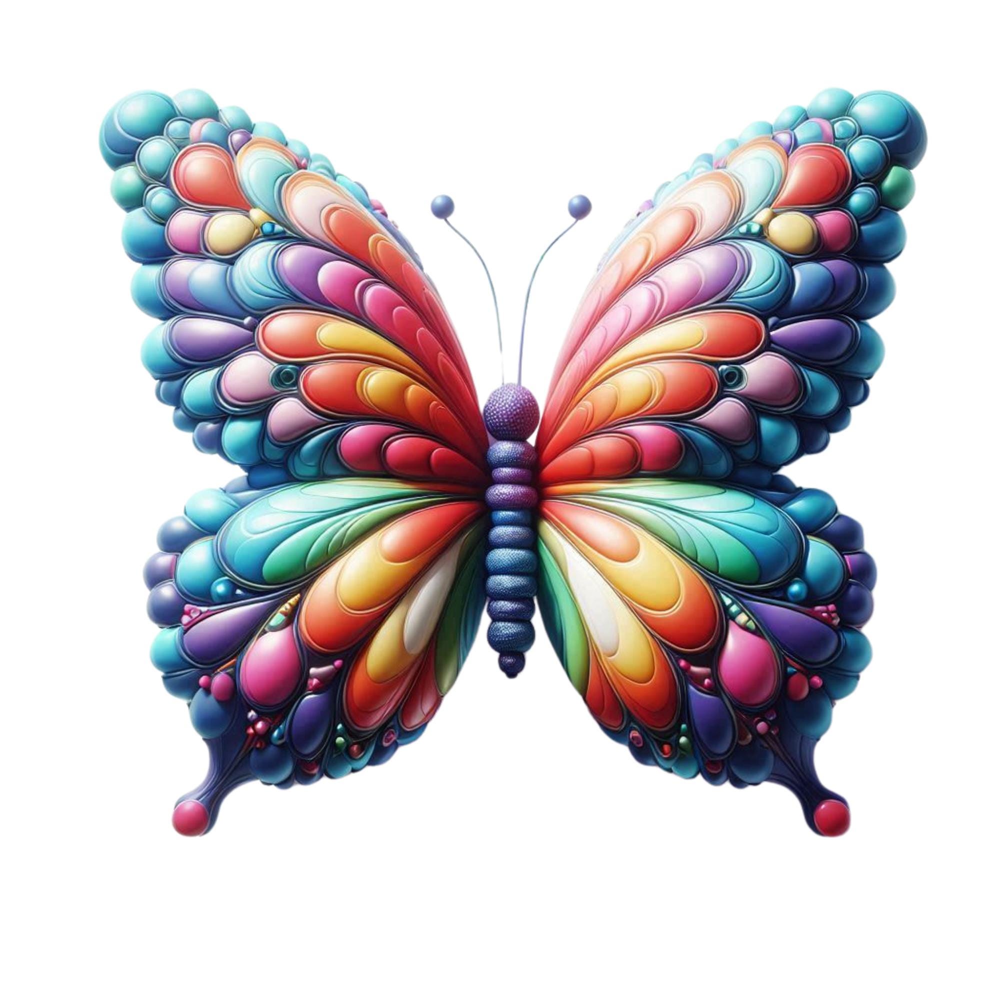 Colorful Butterflies - Clip Art - Set #1- (15 PNG Files) -2000 X 2000px ...