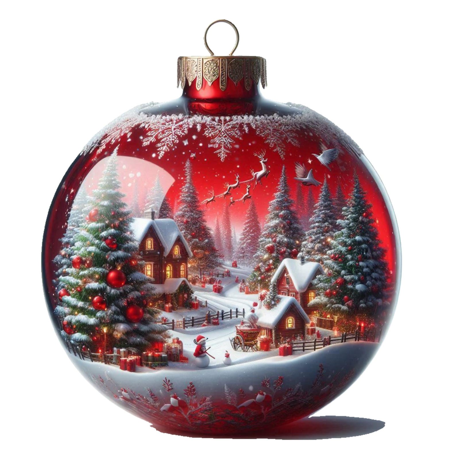 Clip Art Christmas Ornaments 6 PNG Files 2000 X 2000 Px 02 - Etsy