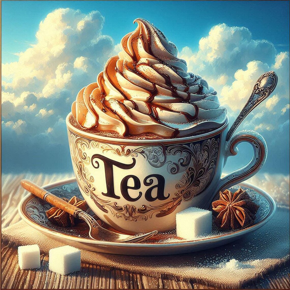 Tasty Tea Drinks Clip Art Set 3 5 JPEG Files - Etsy