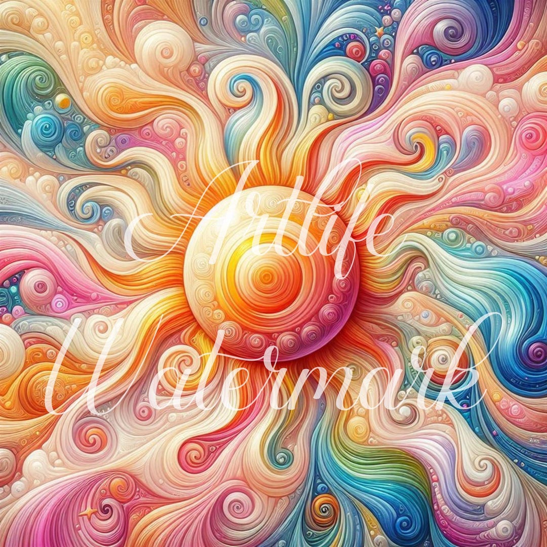 Swirl Sun Clip Art Set 3 10 PNG Files 2400 X 2400 Px Full Page - Etsy